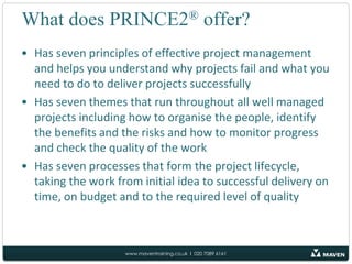 PRINCE2 Project Management Quick Guide | PPSX