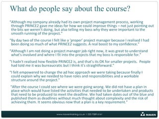 PRINCE2 Project Management Quick Guide | PPSX