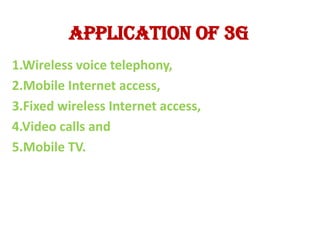 ppt on 3G by prince kumar kushwaha (RJIT) | PPT