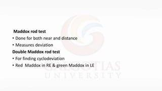 Prince investigation in paralytic strabismus | PPT