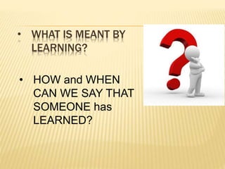 The PRINCIPLES of LEARNING (Principles of Teaching 1) | PPTX