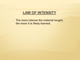 The PRINCIPLES of LEARNING (Principles of Teaching 1) | PPTX