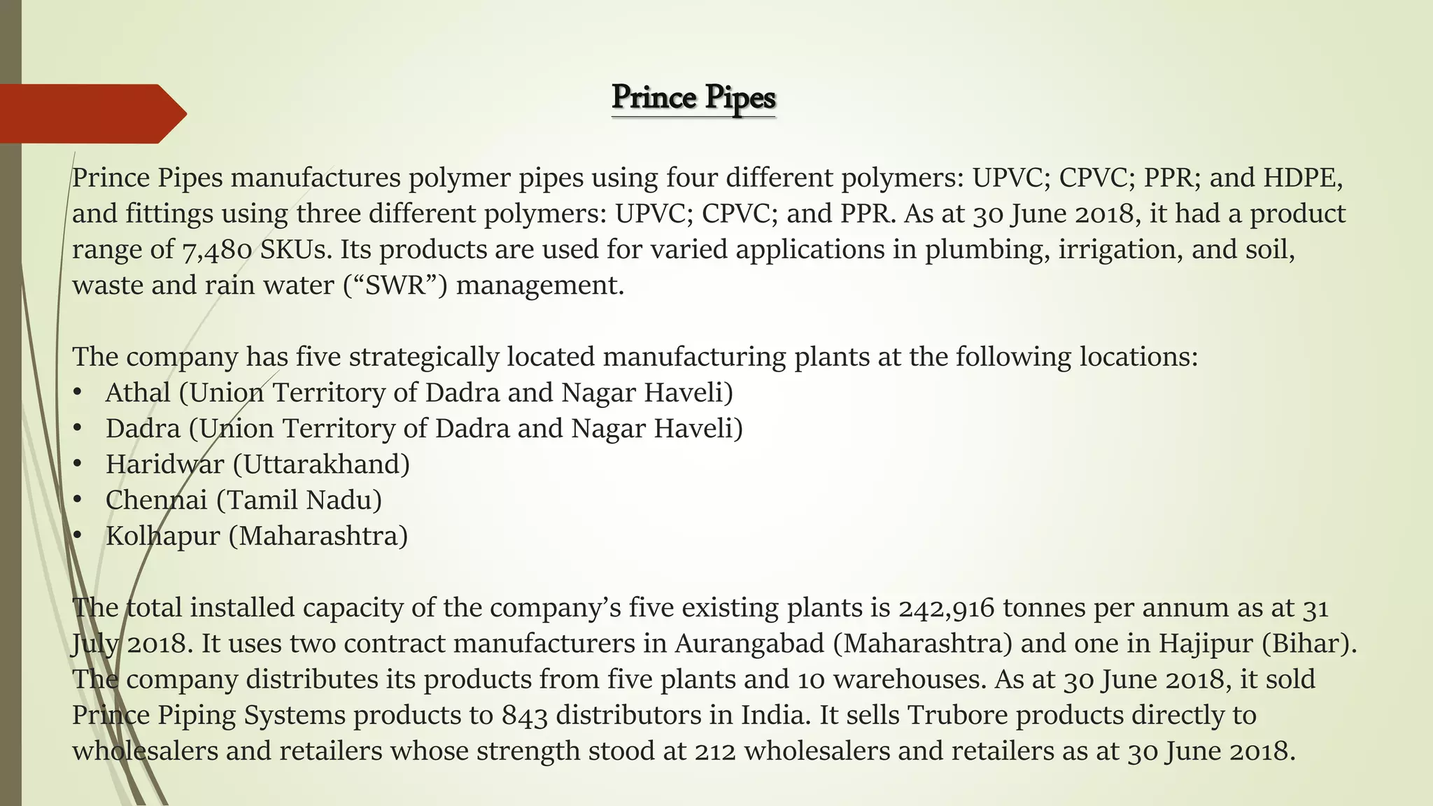 Prince pipe (IPO) | PPTX