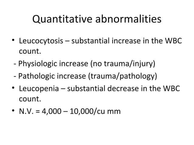 Morphology of white blood cells | PPT