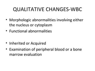 Morphology of white blood cells | PPT
