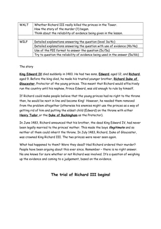 Princes In The Tower | DOC