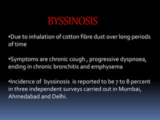 pneumoconiosis, epidemiology, prevention, and control | PPTX