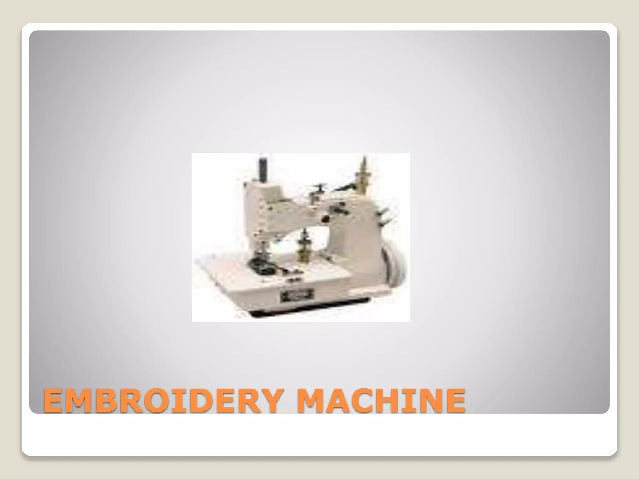 Types of Sewing Machines | PPT