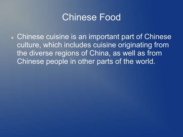 Types of Cuisine | PPT