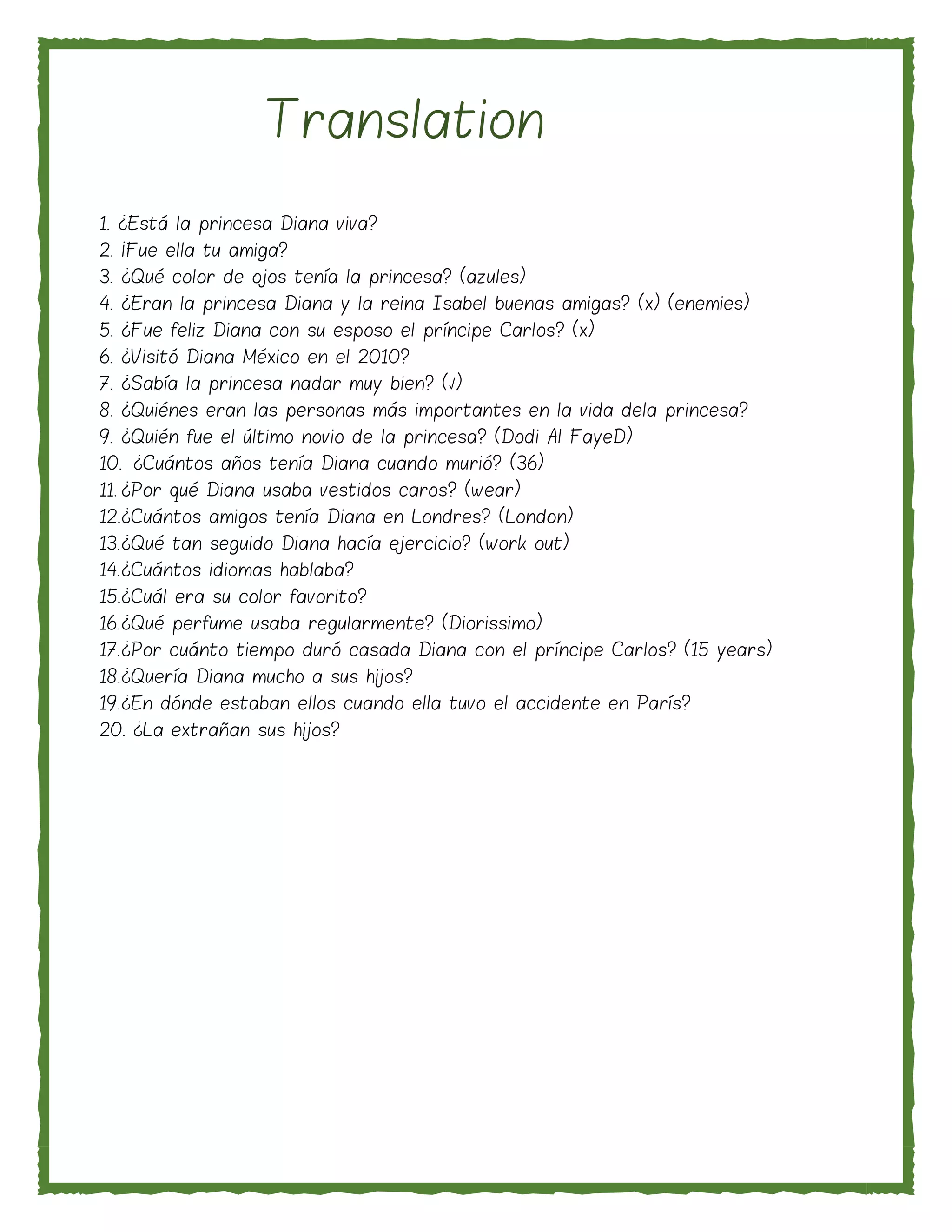 Princess Diana | PDF