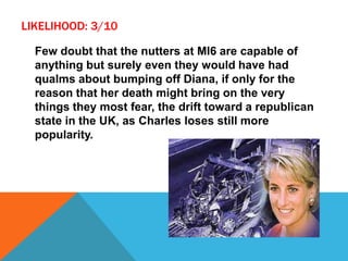 Princess diana death conspiracies | PPTX