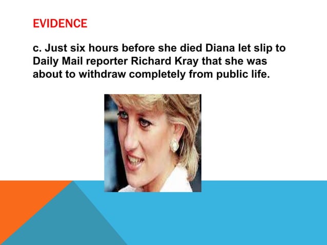 Princess diana death conspiracies | PPTX | Celebrity Deaths | Pop Culture
