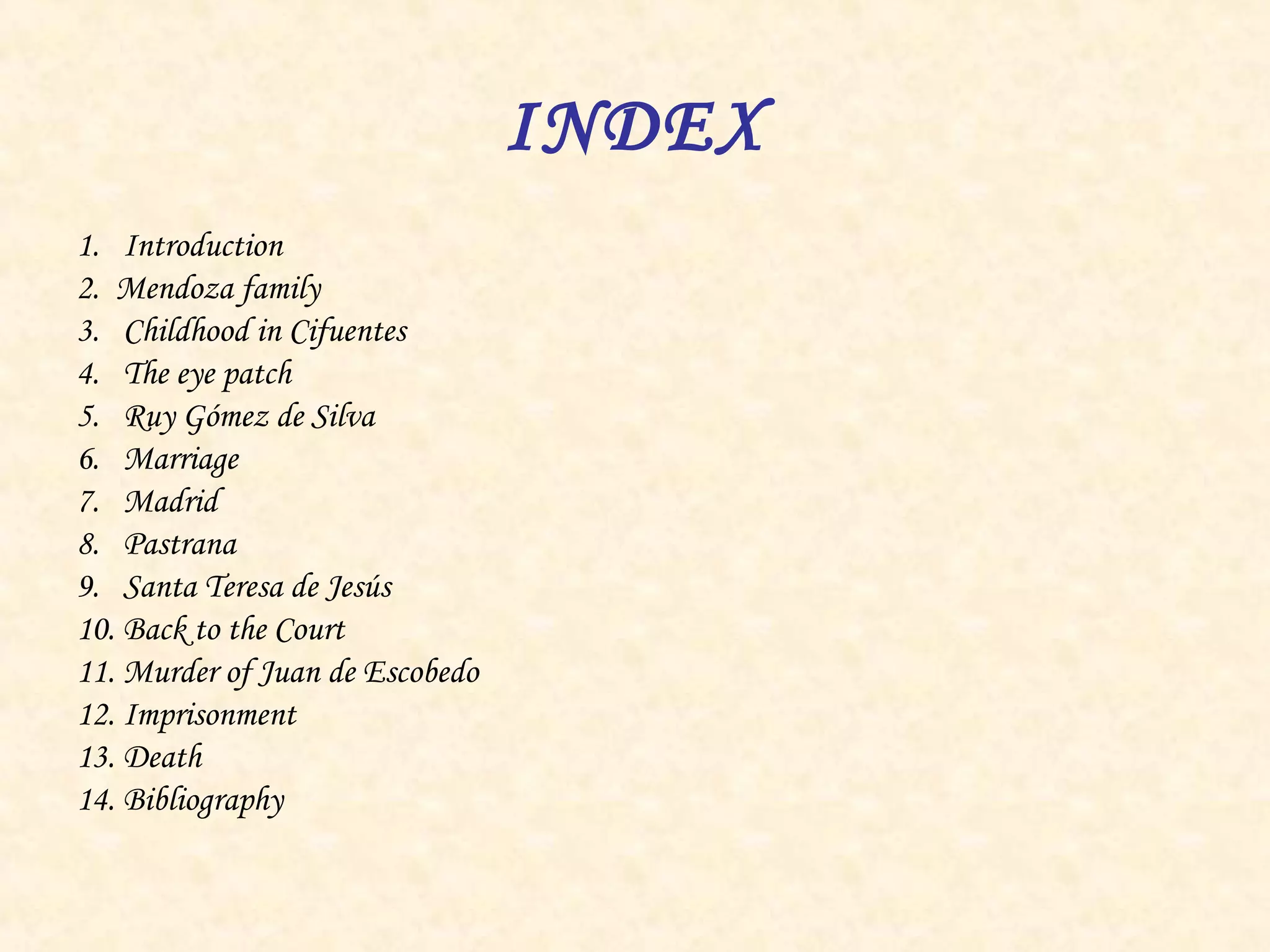 Princess of Éboli | PPT