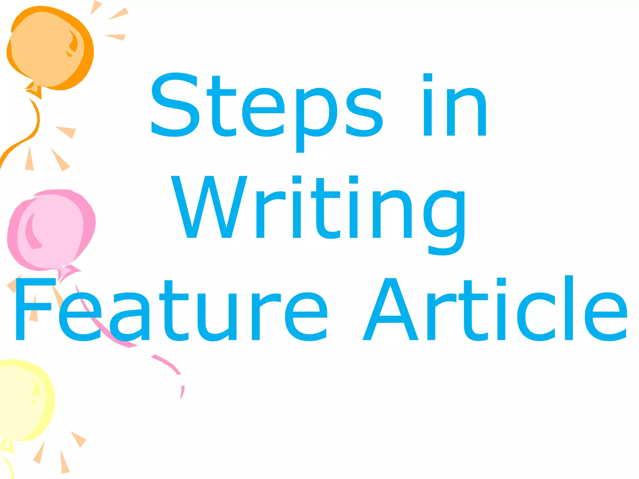 Feature Articles | PPTX