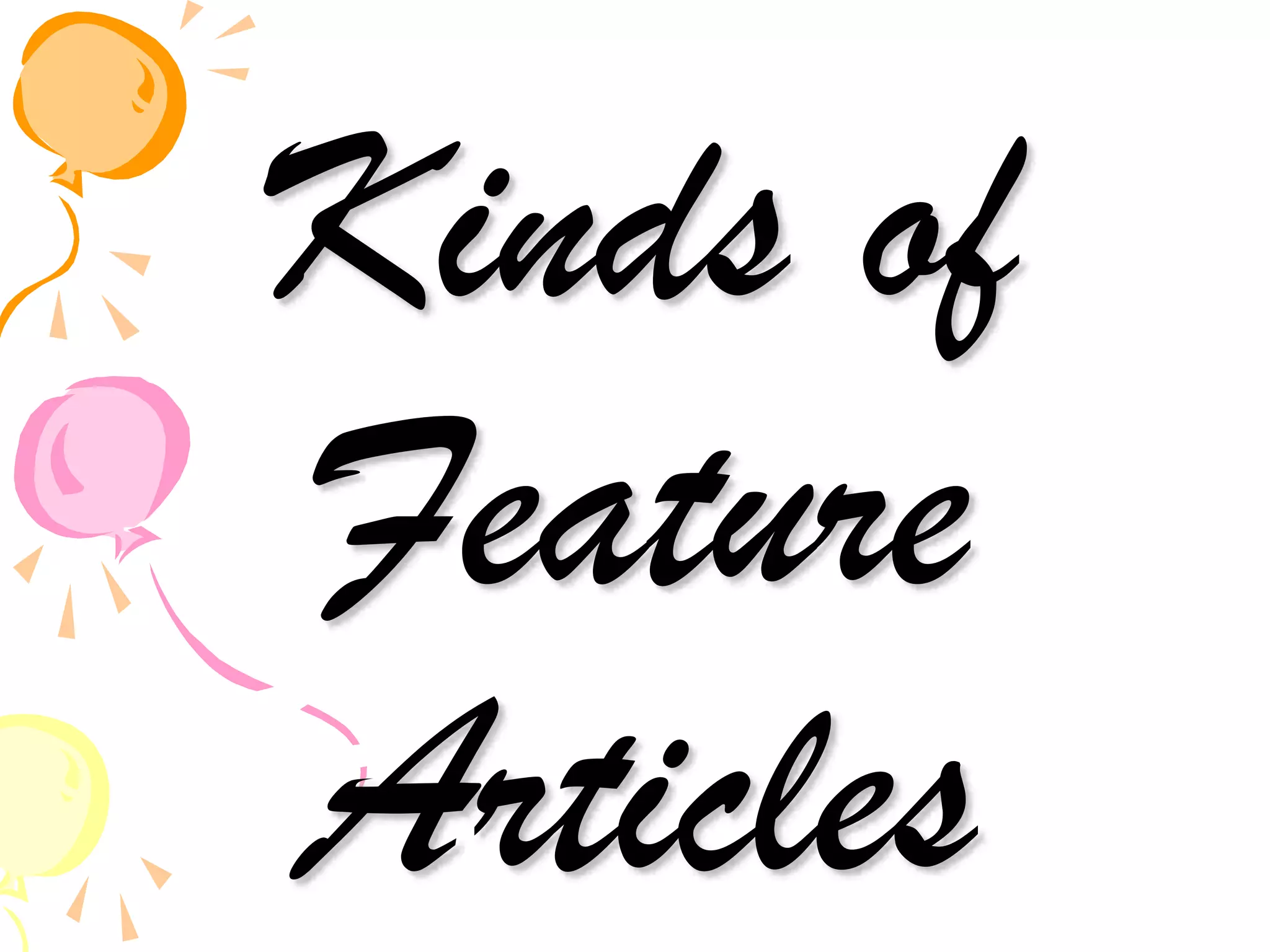 Feature Articles | PPTX