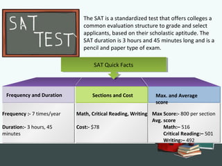 SAT Test Preparation Guidelines and Options | PPT