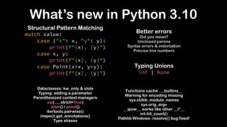 What's new in Python 3.11