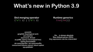 What's new in Python 3.11
