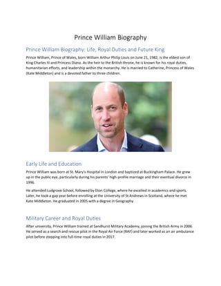 Prince William Biography The Celeb Post.pdf
