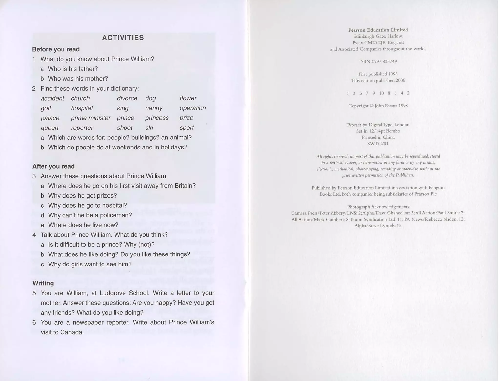 Prince william (level 1) | PDF