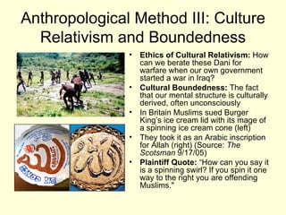 Princiiples of Scientific Method in Anthropology | PPT