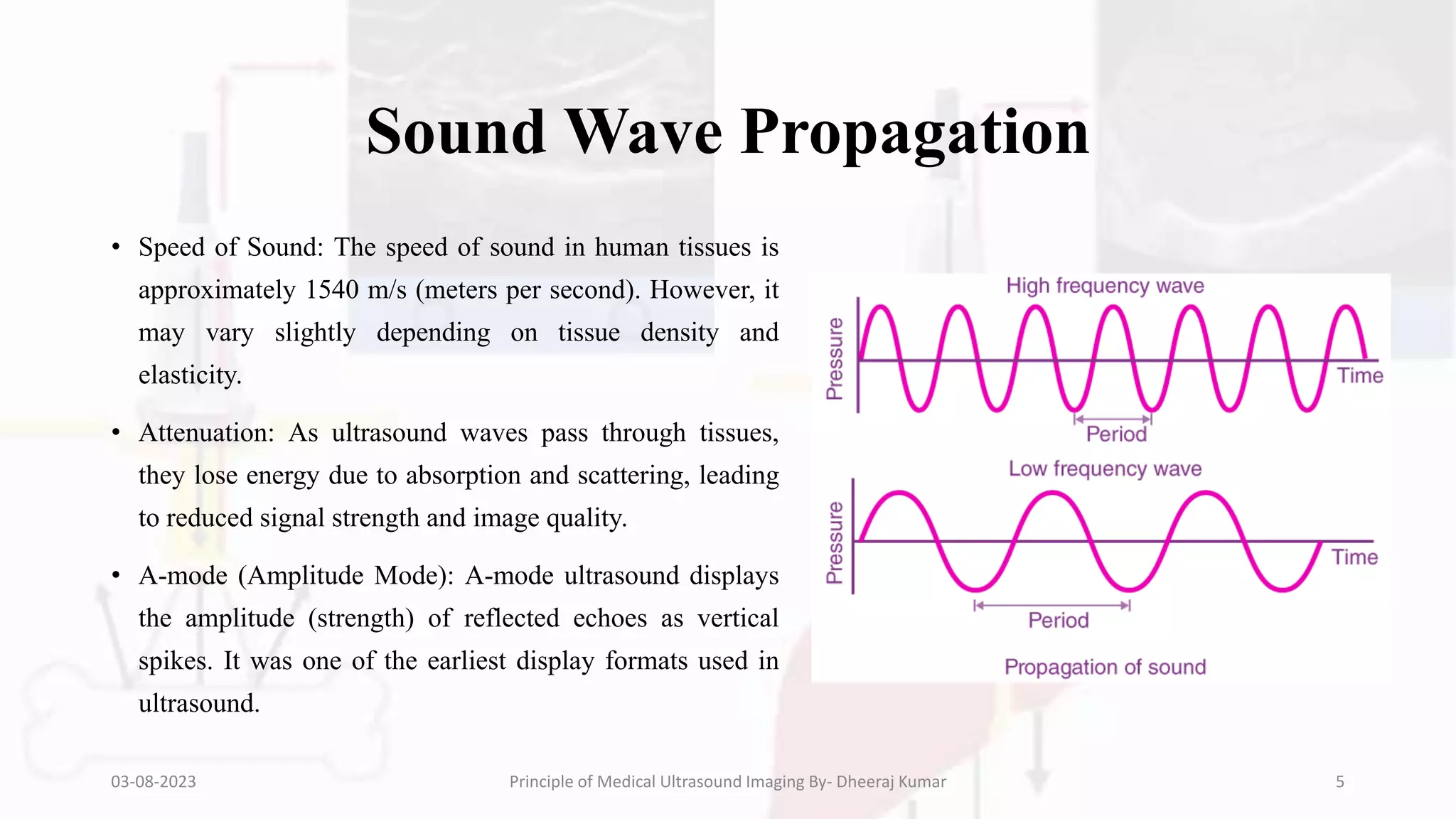 Principle of Ultrasound.pptx | Digital Audio | Computer Software and Applications