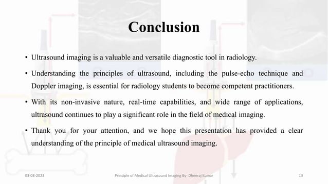 Principle of Ultrasound.pptx | Digital Audio | Computer Software and ...