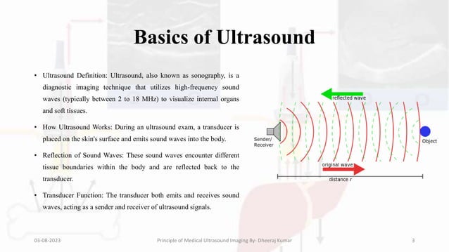 Principle of Ultrasound.pptx | Digital Audio | Computer Software and ...