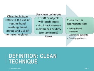 Princilples of aseptic | PPTX