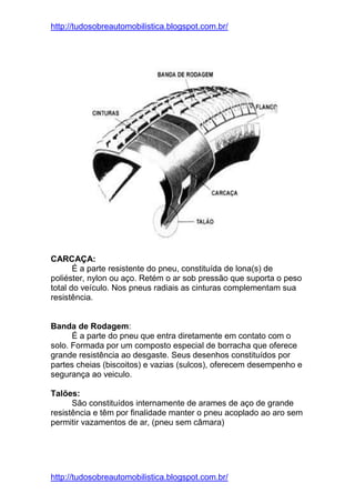 Principais constituintes do pneu | DOCX