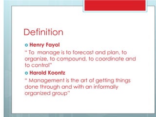 Principal Of Management | PPTX