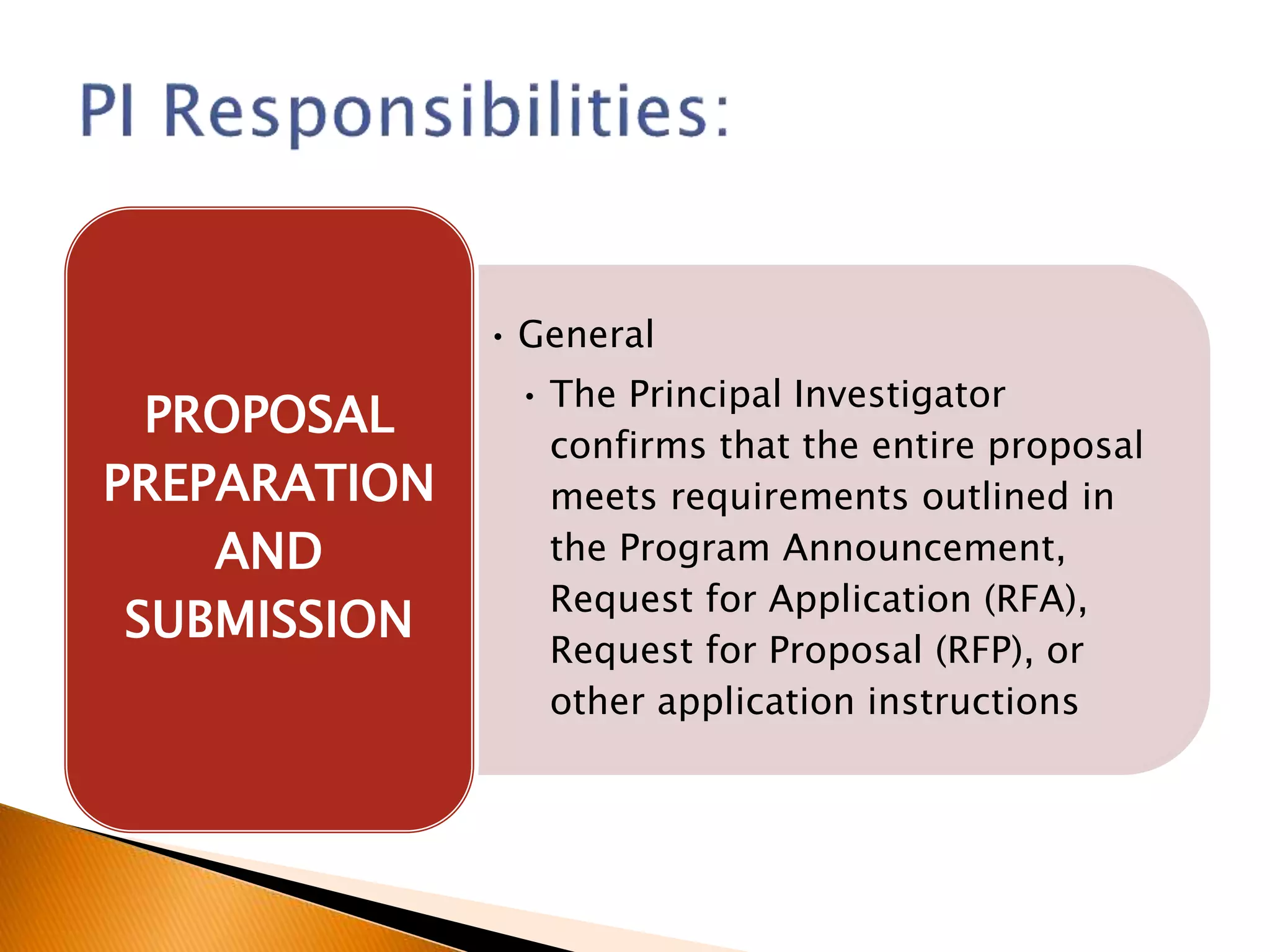 Principal and co principal investigators | PPTX