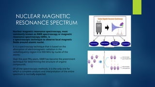 principal and explanation of NMR spectra .pptx