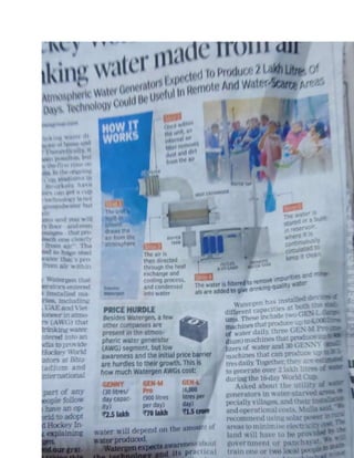 PRINCIPAL AND PROCESS OF GETTING WATER FROM AIR.docx