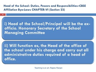 Principal head teacher headmaster duties power and responsibilities ...