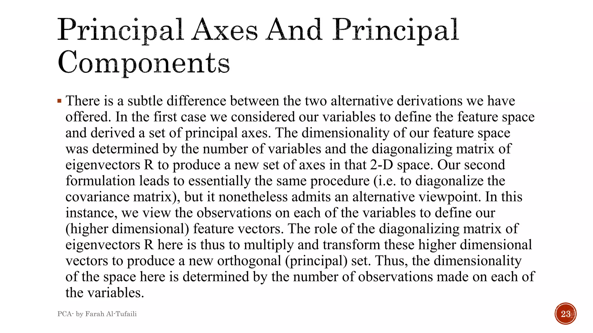 Principal component analysis | PPTX