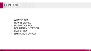 Principal component analysis | PPTX