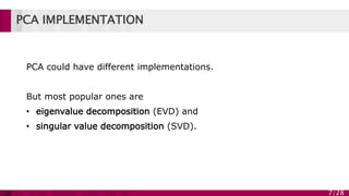 Principal component analysis | PPTX