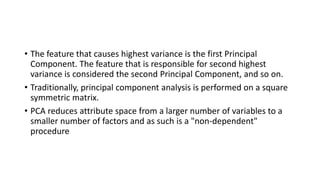 Principal component analysis.pptx | Computing | Technology & Computing