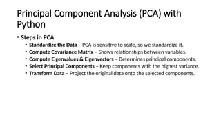 Comprehensive Guide to Principal Component Analysis (PCA) with Python ...