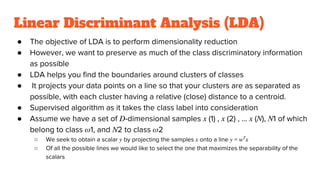 Principal component analysis and lda | PDF