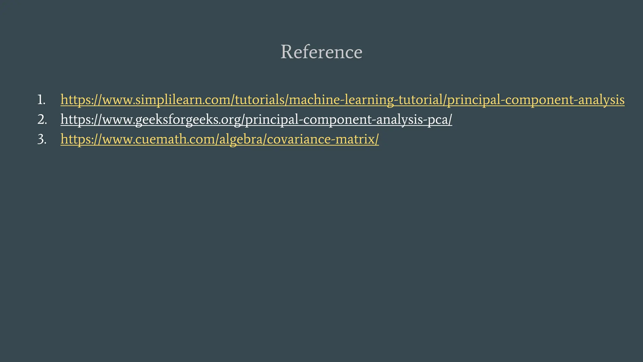 Principal Component Analysis PCA | PPTX