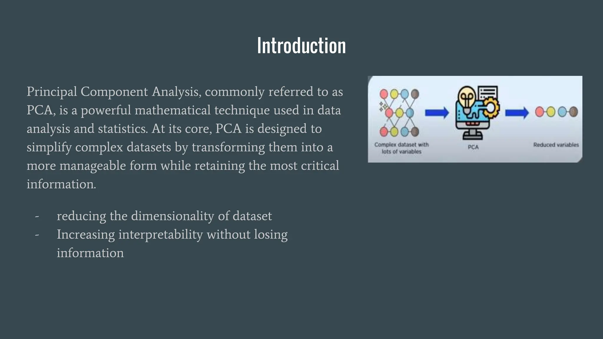 Principal Component Analysis PCA | PPTX