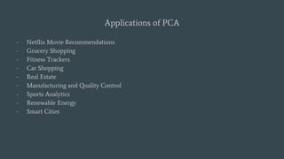 Principal Component Analysis PCA | PPTX