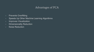 Principal Component Analysis PCA | PPTX