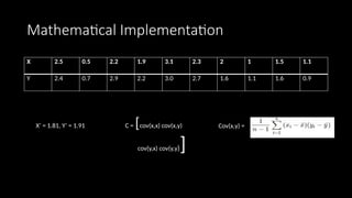 Principal Component Analysis(PCA) lecture | PPTX