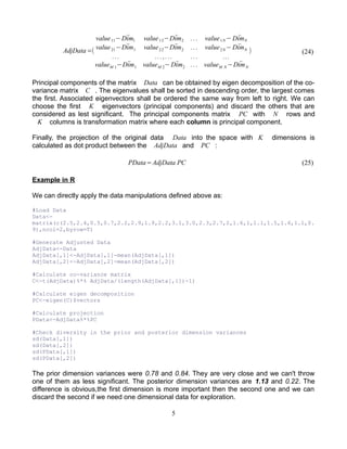 Principal Components Analysis, Calculation and Visualization | PDF
