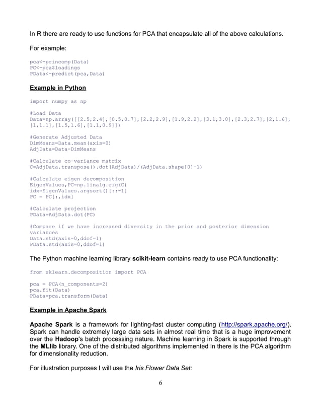 Principal Components Analysis, Calculation and Visualization | PDF
