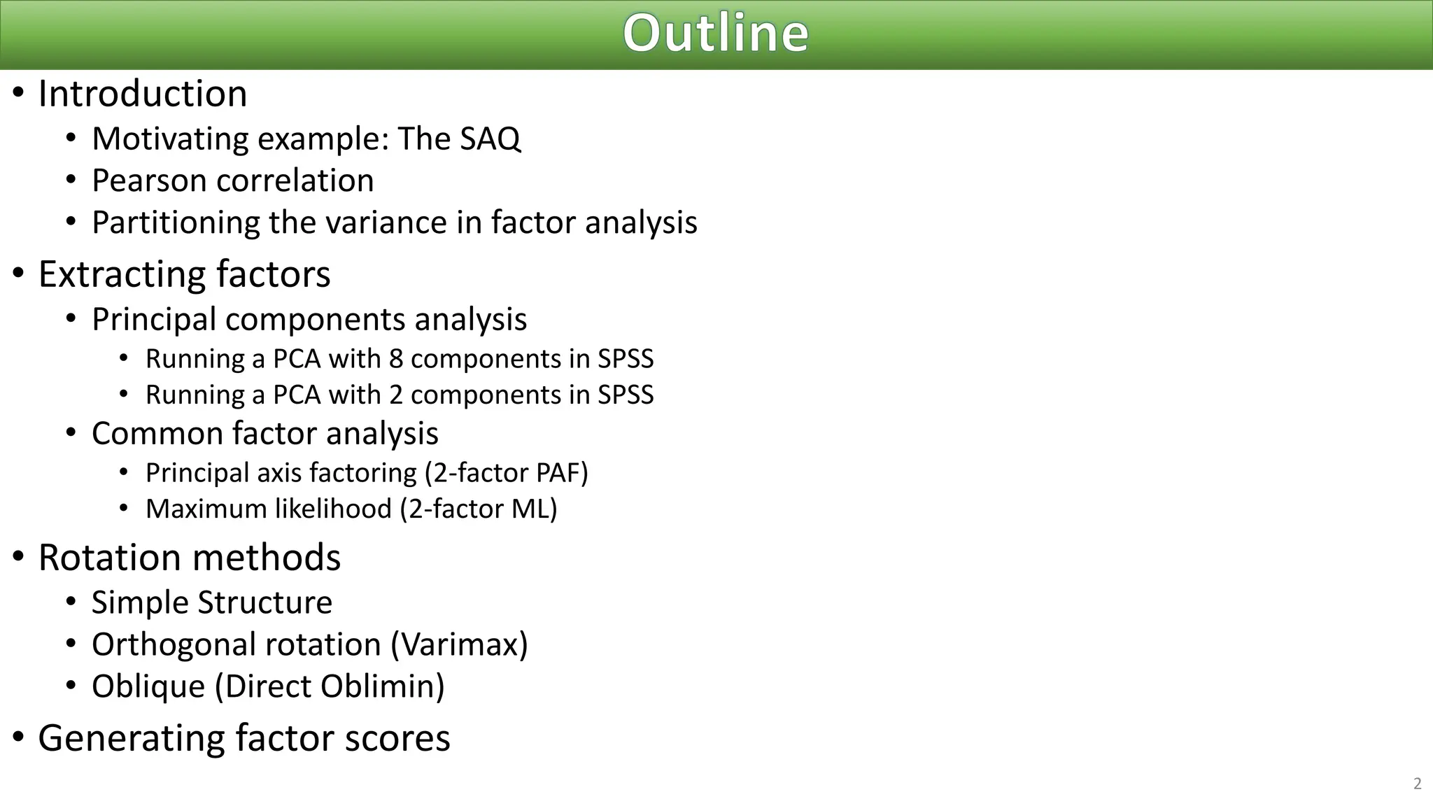 PRINCIPAL COMPONENTS (PCA) AND EXPLORATORY FACTOR ANALYSIS (EFA) WITH SPSS.pdf