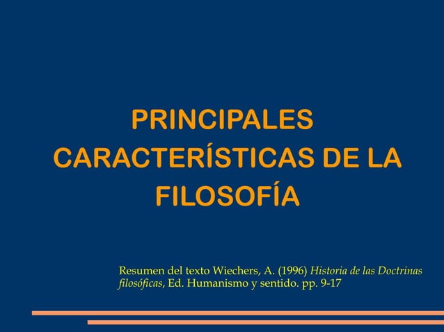 10 Características De La Filosofía Que Debes Conocer – HNGZI
